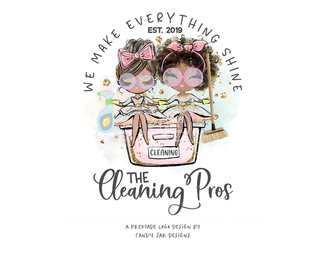 Cleaning Logo, Cleaning Service, Friends Logo. Cleaning Sisters, Fairy ...