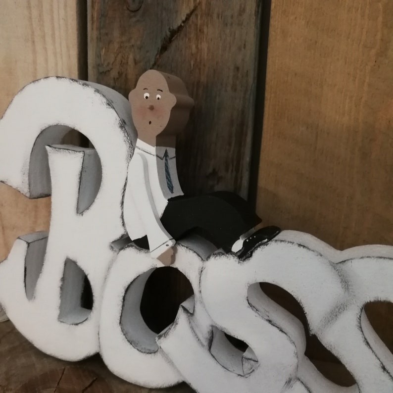 Boss . Schriftzug aus Holz - Etsy.de