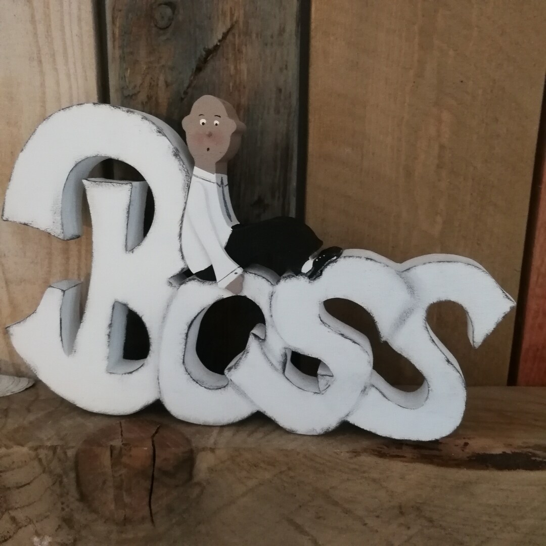 Boss . Schriftzug aus Holz - Etsy.de
