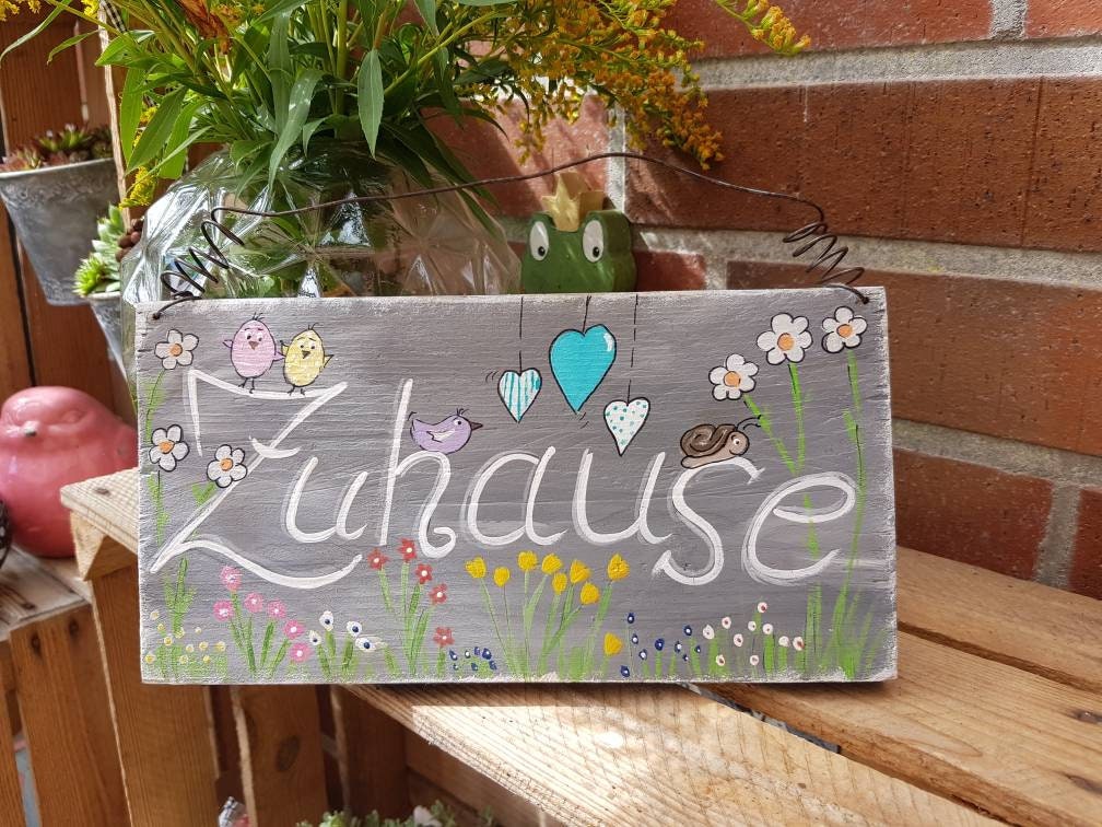 Home ...beautiful Wooden Sign / Garden Sign - Etsy UK