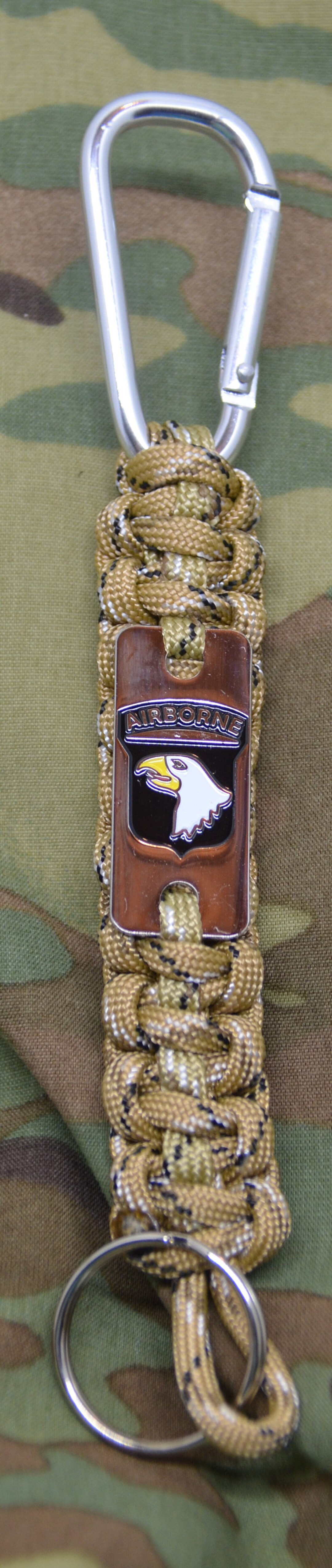 101st Airborne Desert Camo Keychain - Etsy