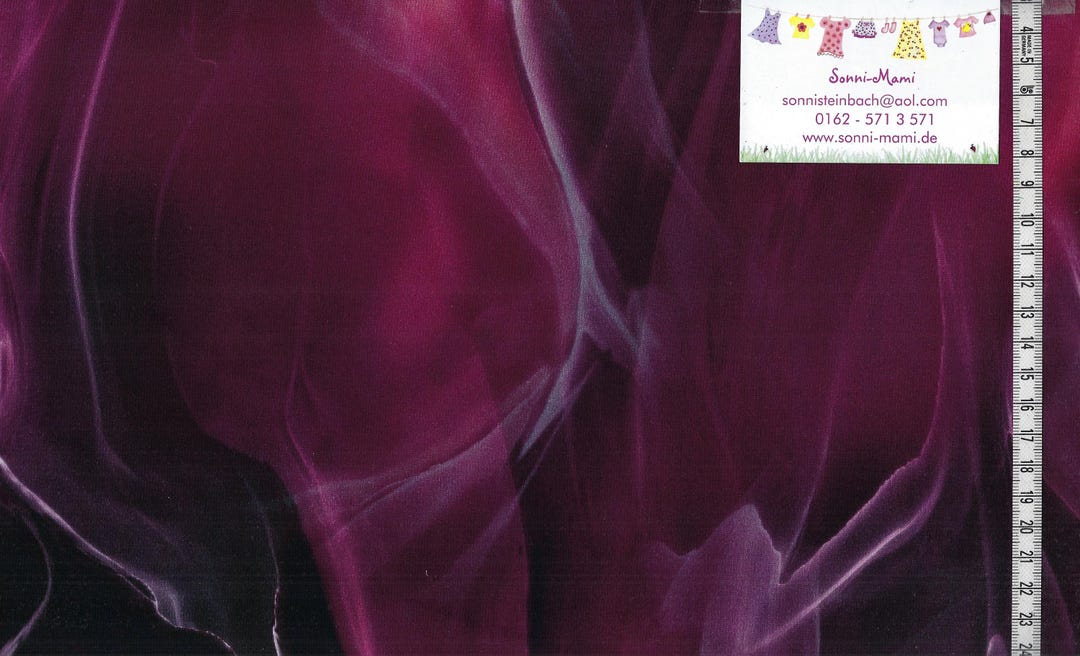 0,5 Meter Hilco Jersey Viskose Viskosejersey beere pink brombeer Batik ...