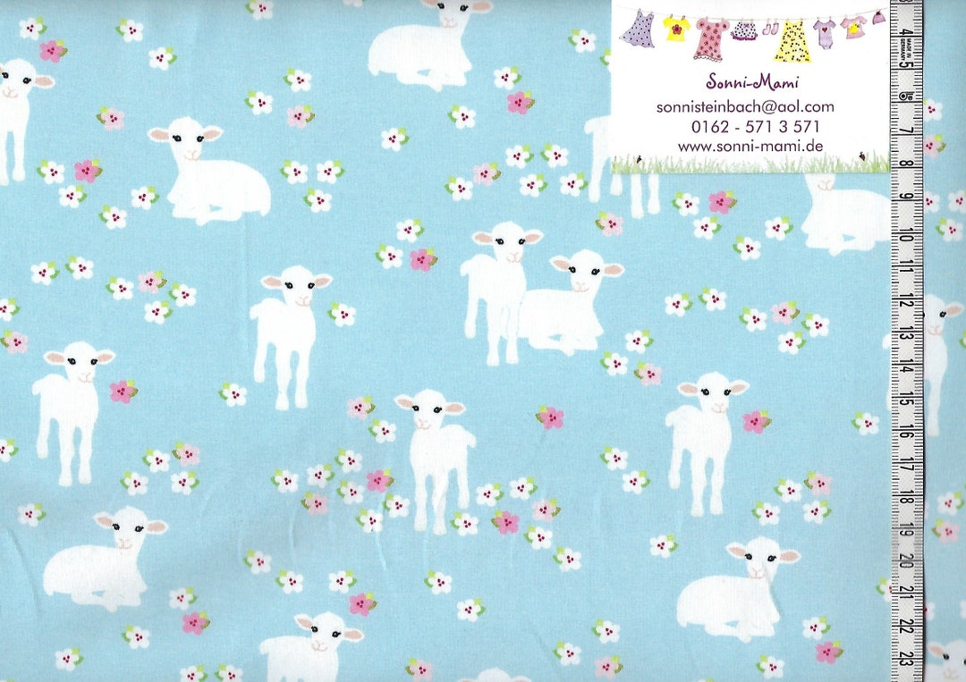 1453 EUR/qm Jersey Hilco Sweet Sheep - Etsy France