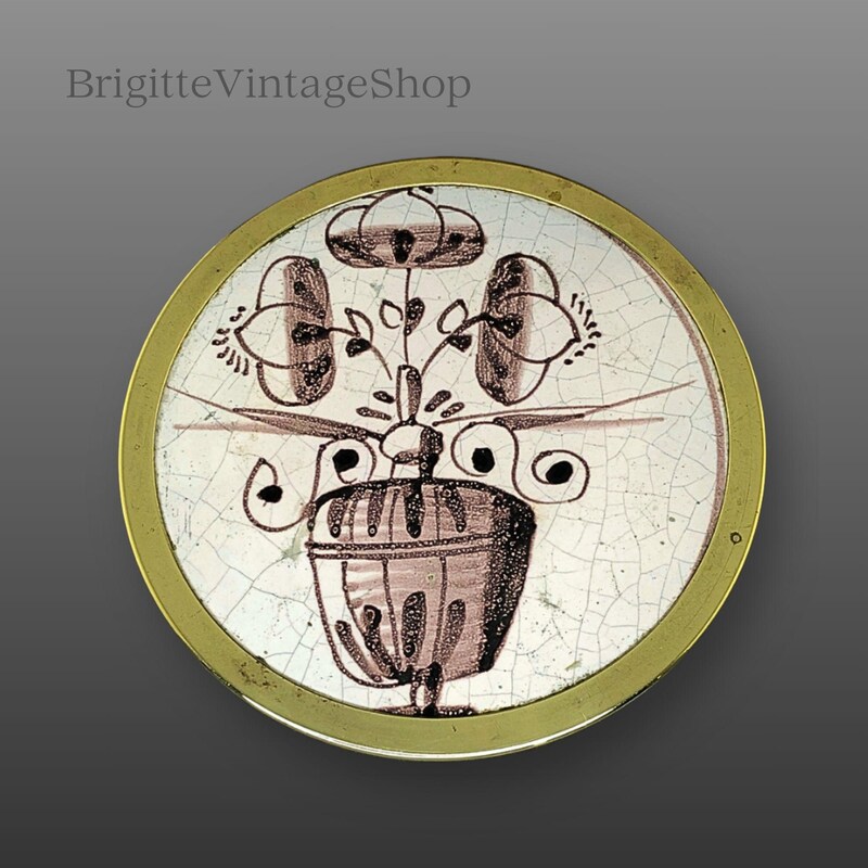Painted Brass Delft - Etsy