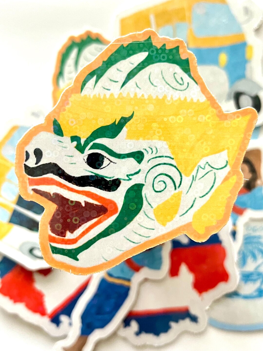 Khmer Hanuman Mask Sticker - Etsy