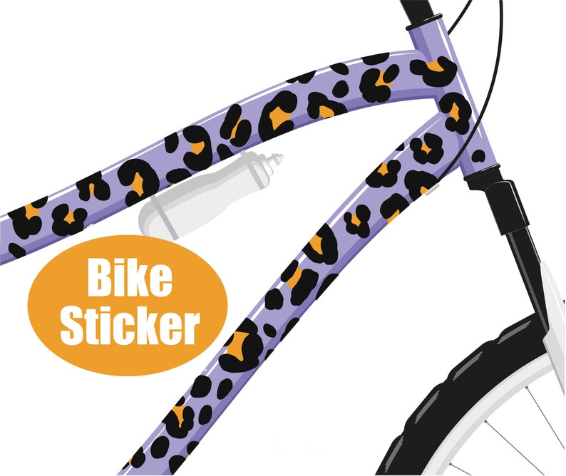 Bicycle Sticker Animal Print Nature - Etsy