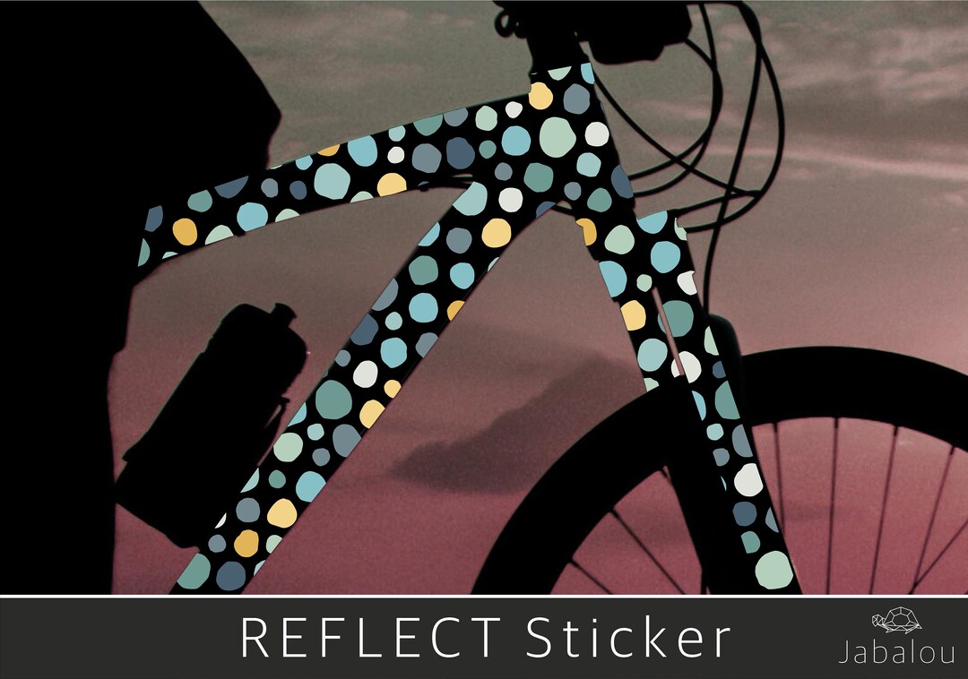 Dots REFLECTIVE Stickers Waterproof for Bicycle, Helmet... WATERWORLD ...