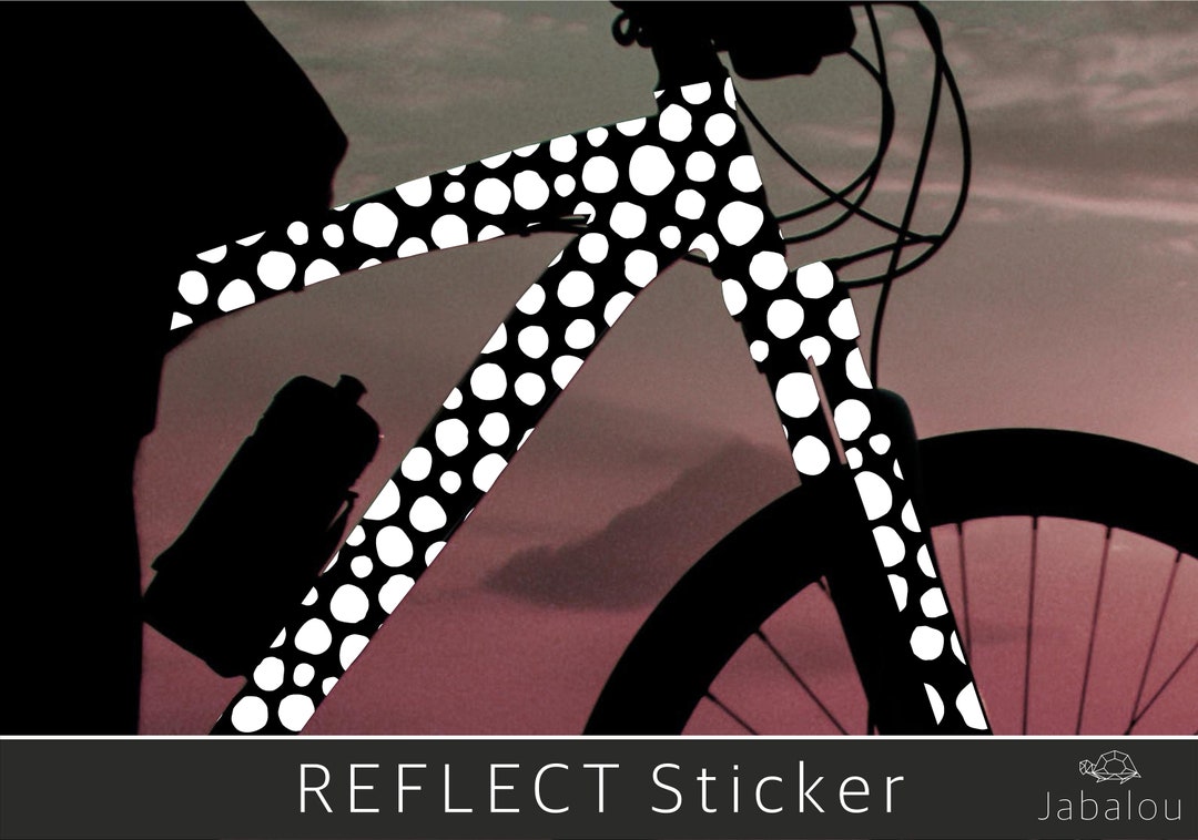 Dots REFLECTIVE Stickers Waterproof for Bicycle, Helmet... WHITE - Etsy