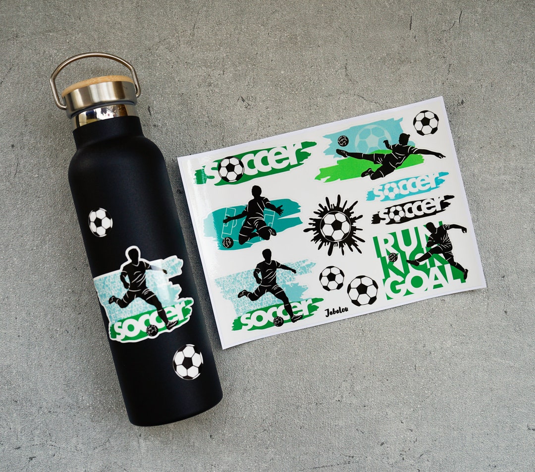Sticker Waterproof Football Soccer Boy - Etsy