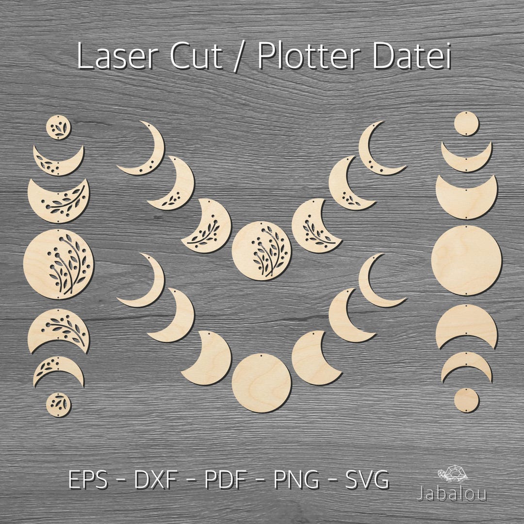 Laser Cut File Plotter Moon Phases - Etsy