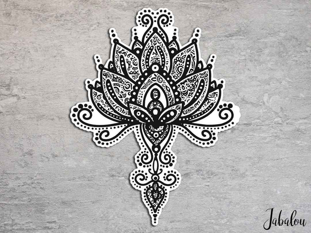 Lotus Flower Sticker, Lotus Sticker Car, Lotus Flower, Waterproof ...
