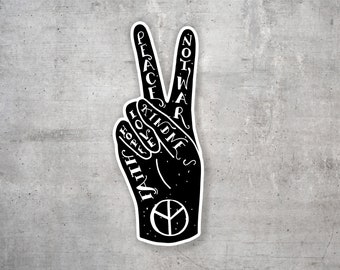 Peace Sticker | Etsy