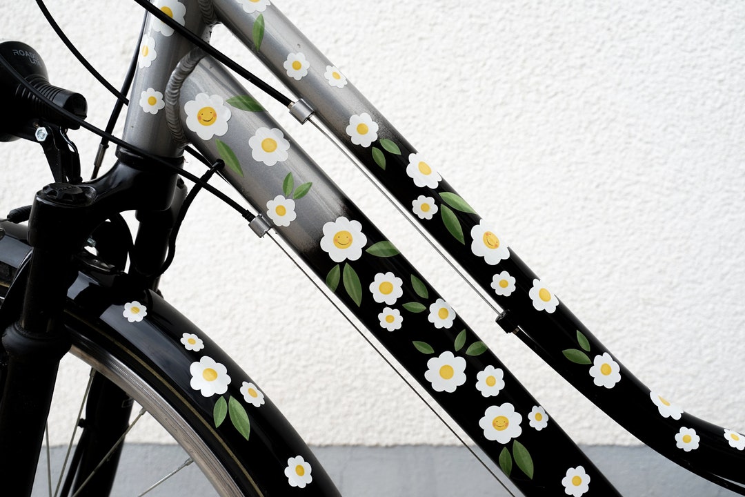 Daisy Bicycle Sticker - Etsy