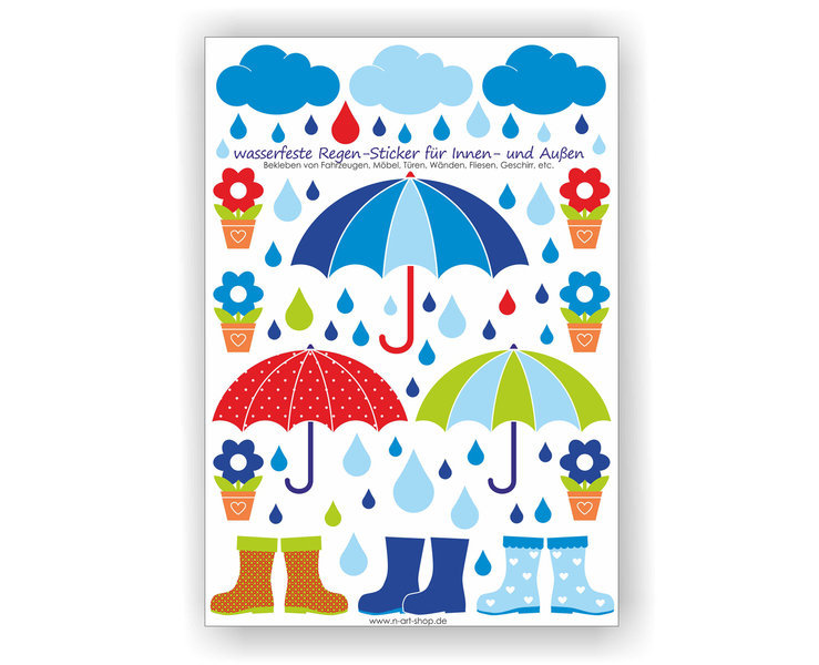 Aufkleber wasserfest Regen Sticker Aufkleber Tropfen | Etsy