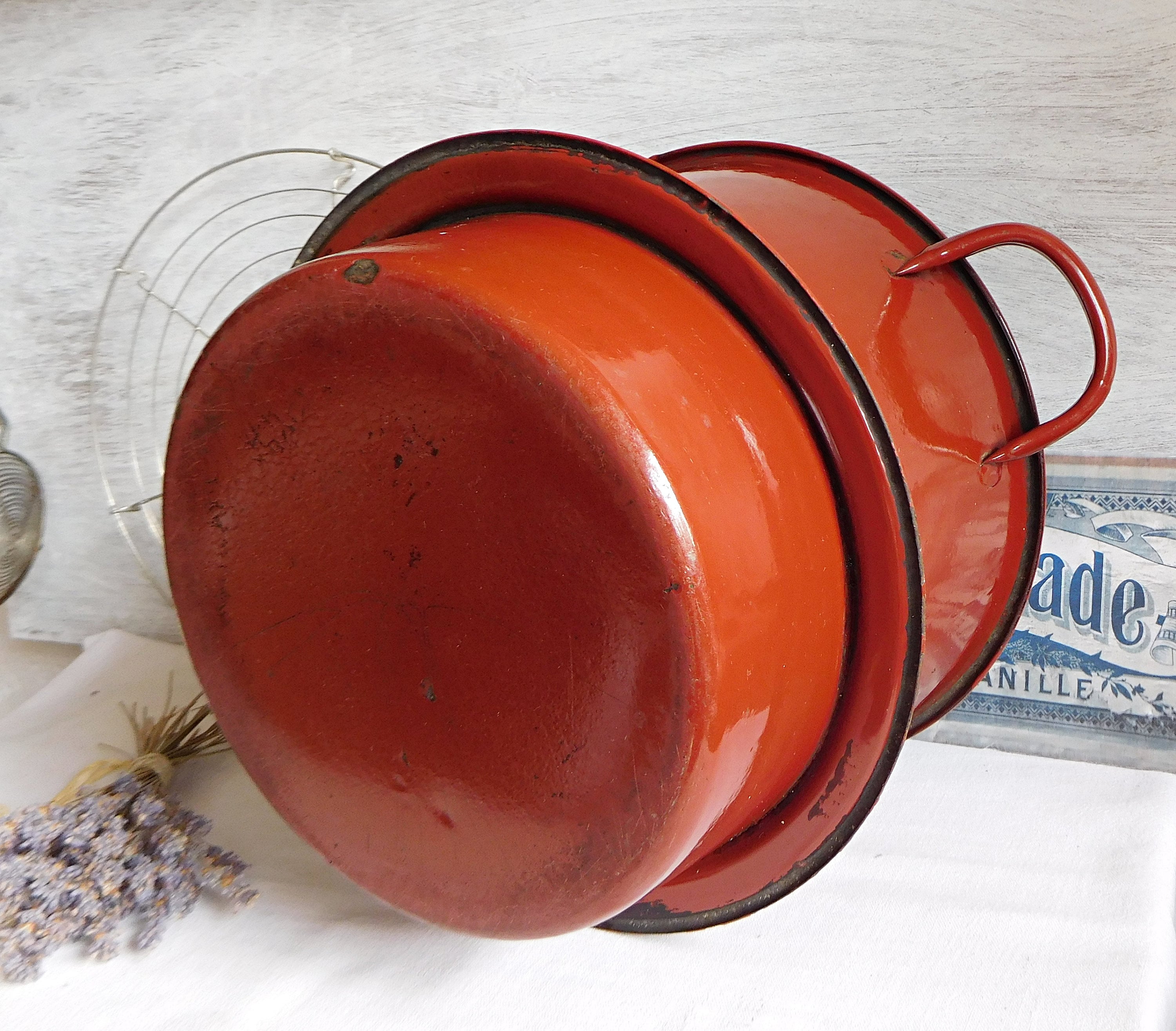 Alter, großer Ofentopf, Topf mit Ring, Kartoffeltopf, Pflanztopf ...