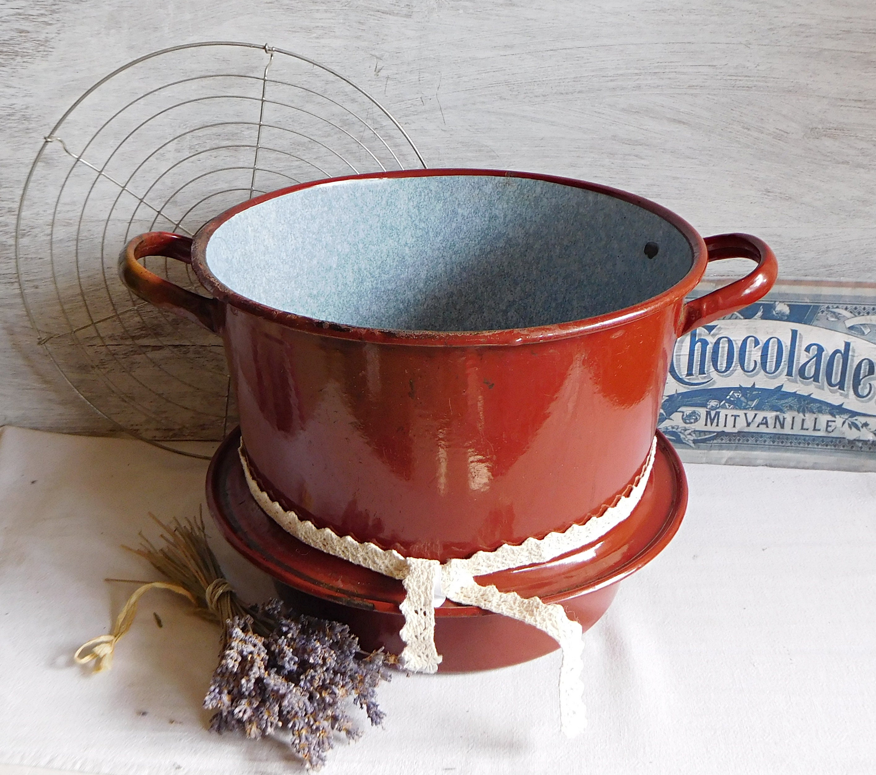 Alter großer Ofentopf Topf mit Ring Kartoffeltopf | Etsy