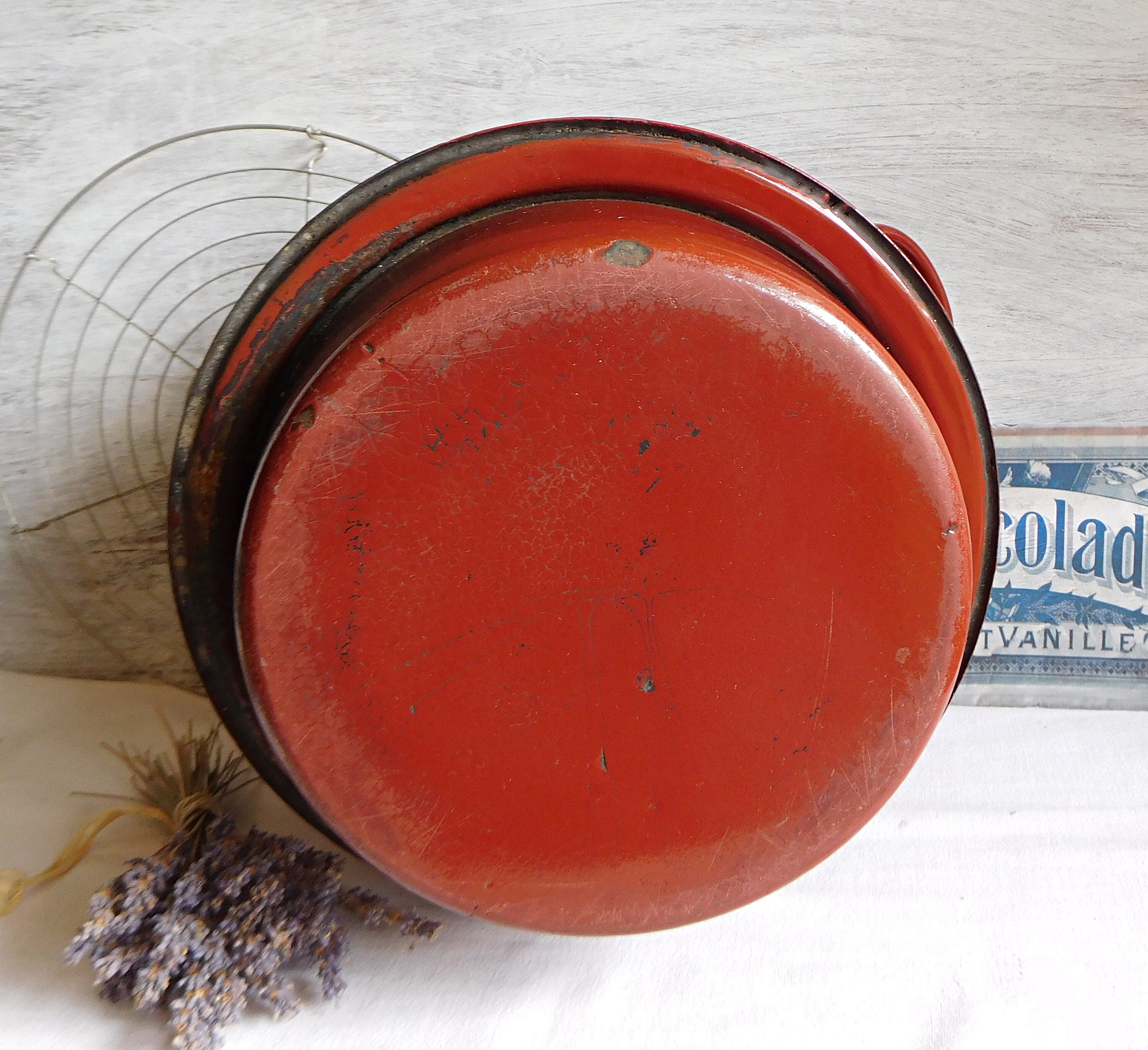 Alter, großer Ofentopf, Topf mit Ring, Kartoffeltopf, Pflanztopf ...