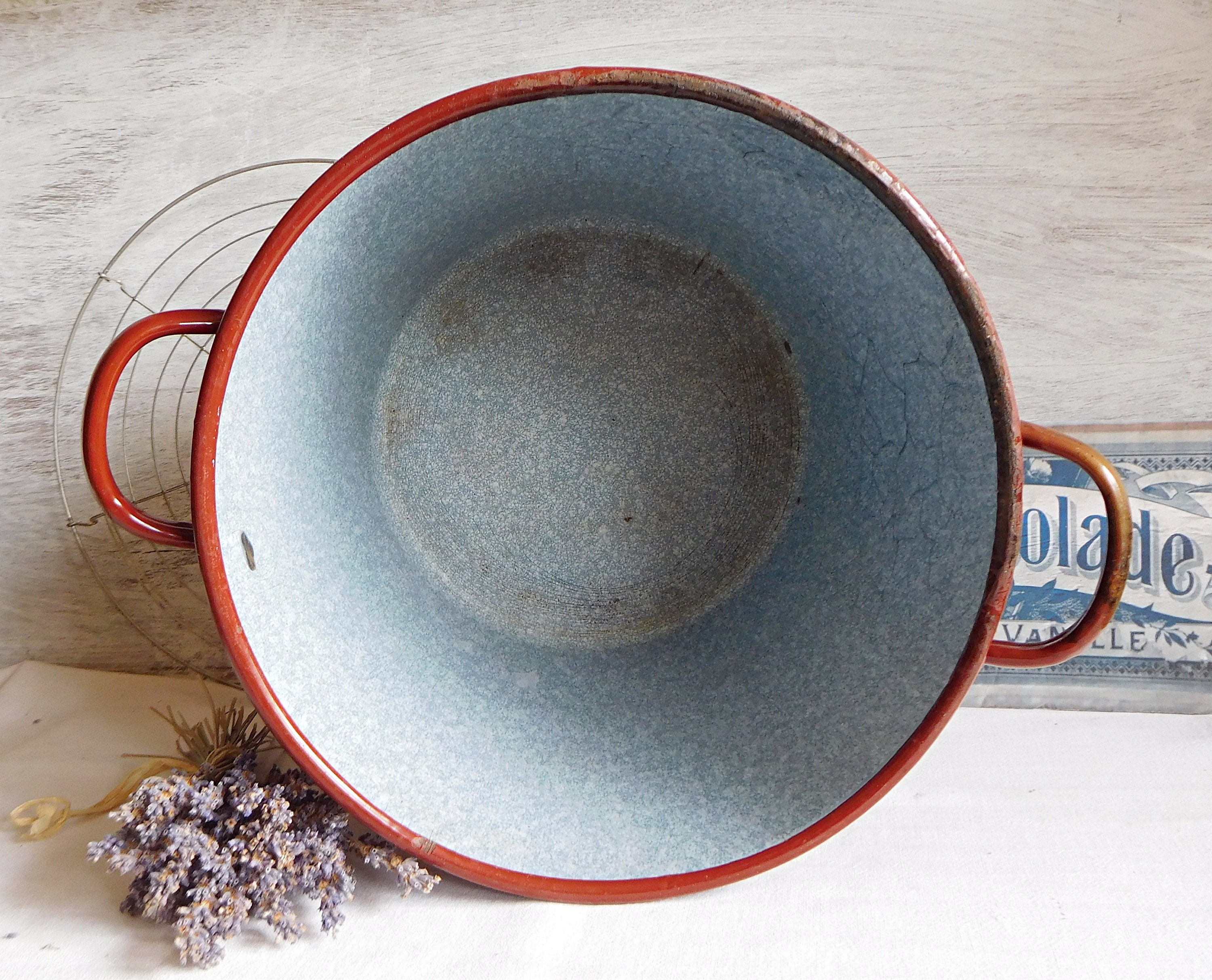 Alter, großer Ofentopf, Topf mit Ring, Kartoffeltopf, Pflanztopf ...