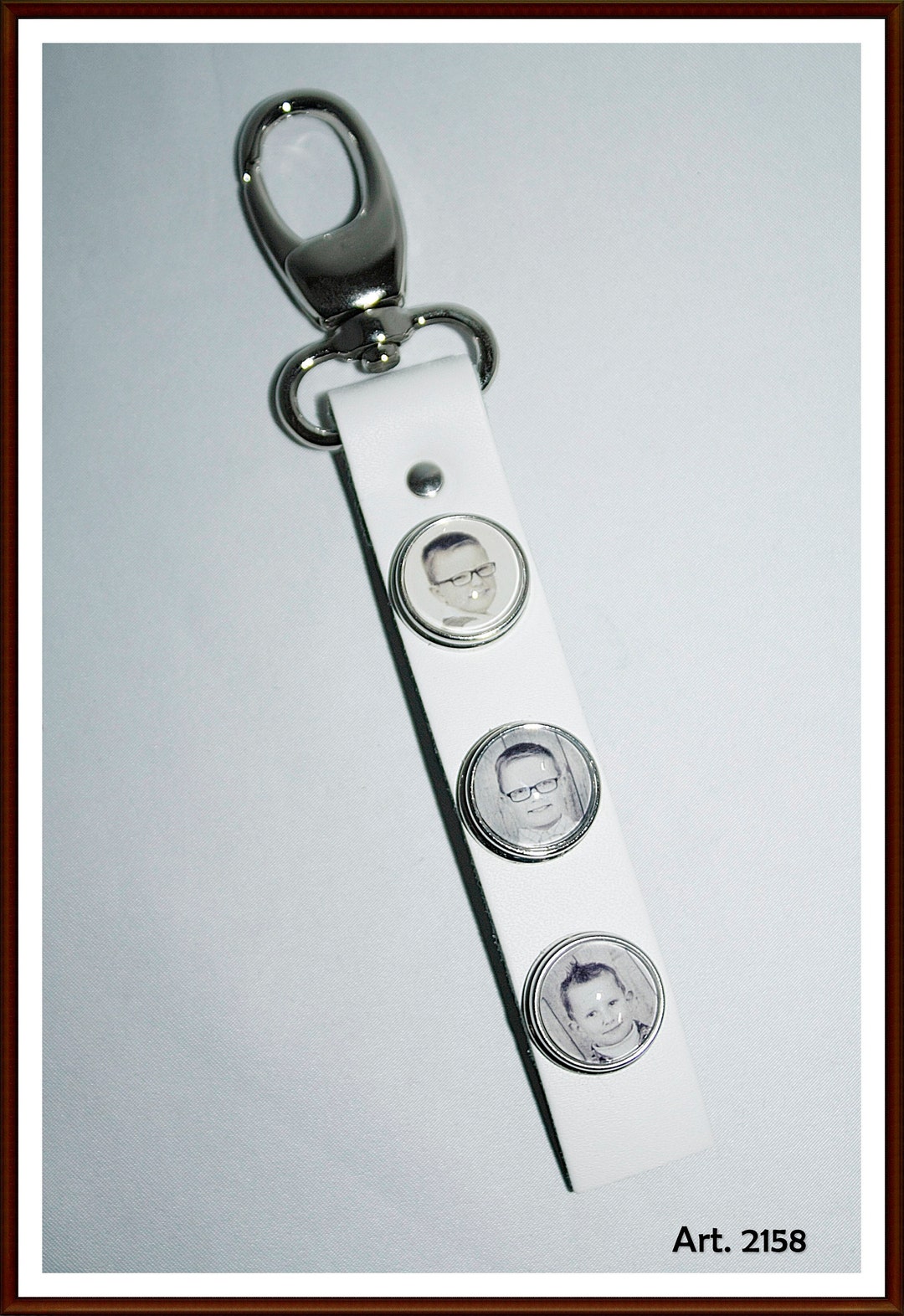 Personalized Snap Button Click Keychain Photo - Etsy UK