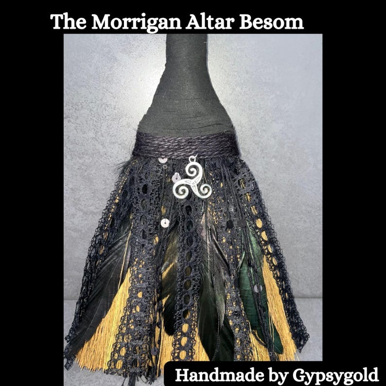 Morrigan Goddess Altar Besom - Etsy