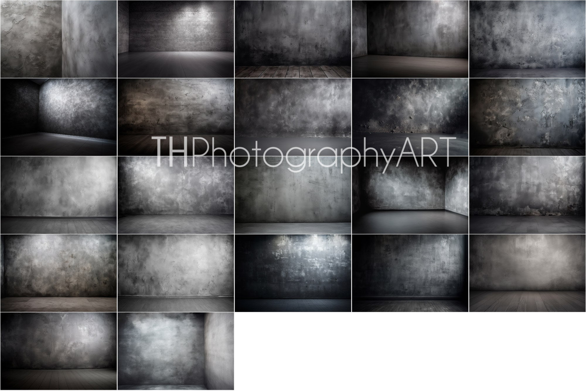 22 Gray Room Photoshop Backdrops for Dance & Portrait Photography ...