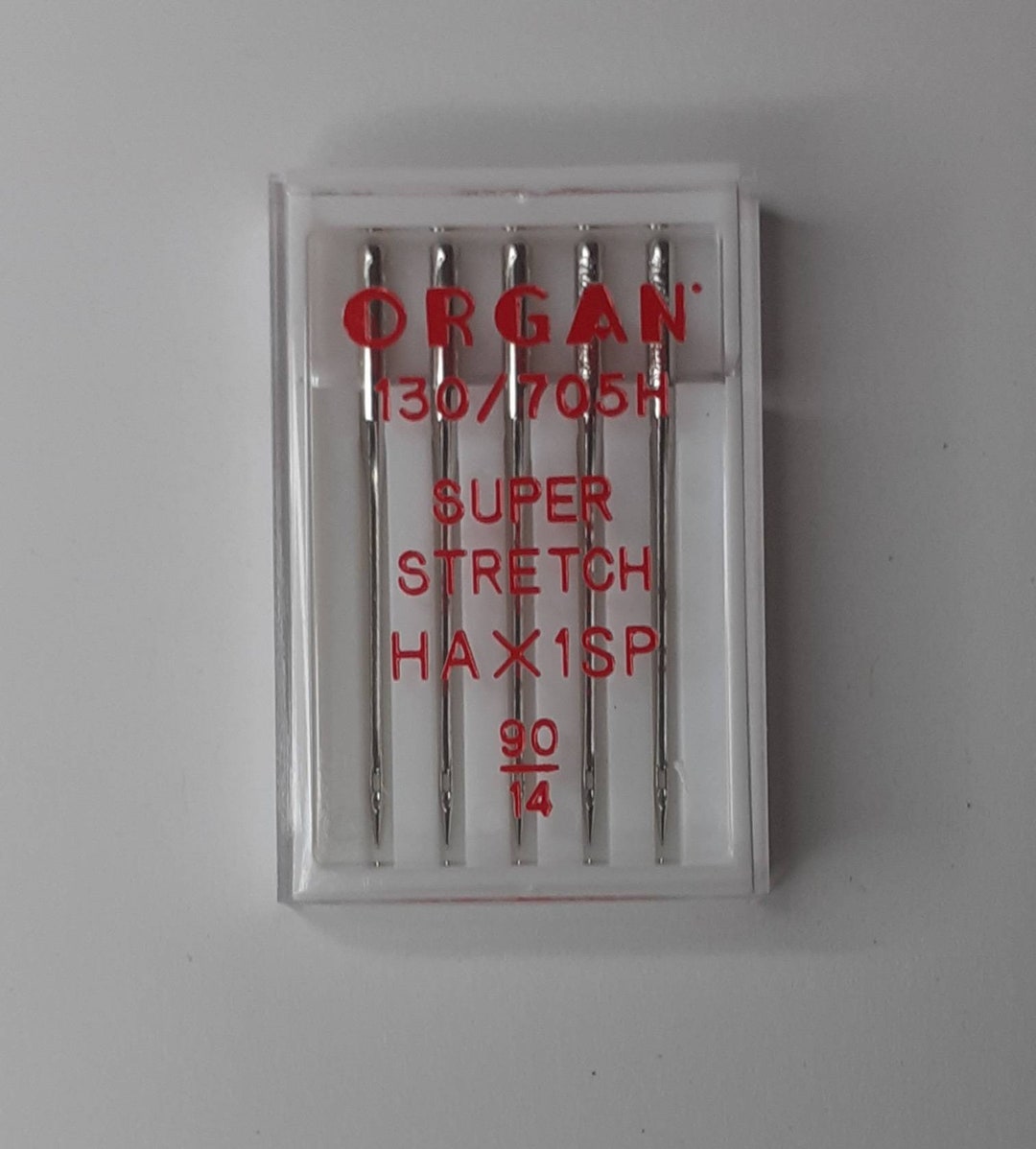 5 Organ Sewing Machine Needles Super Stretch HAX1SP 90, Flat Shank - Etsy