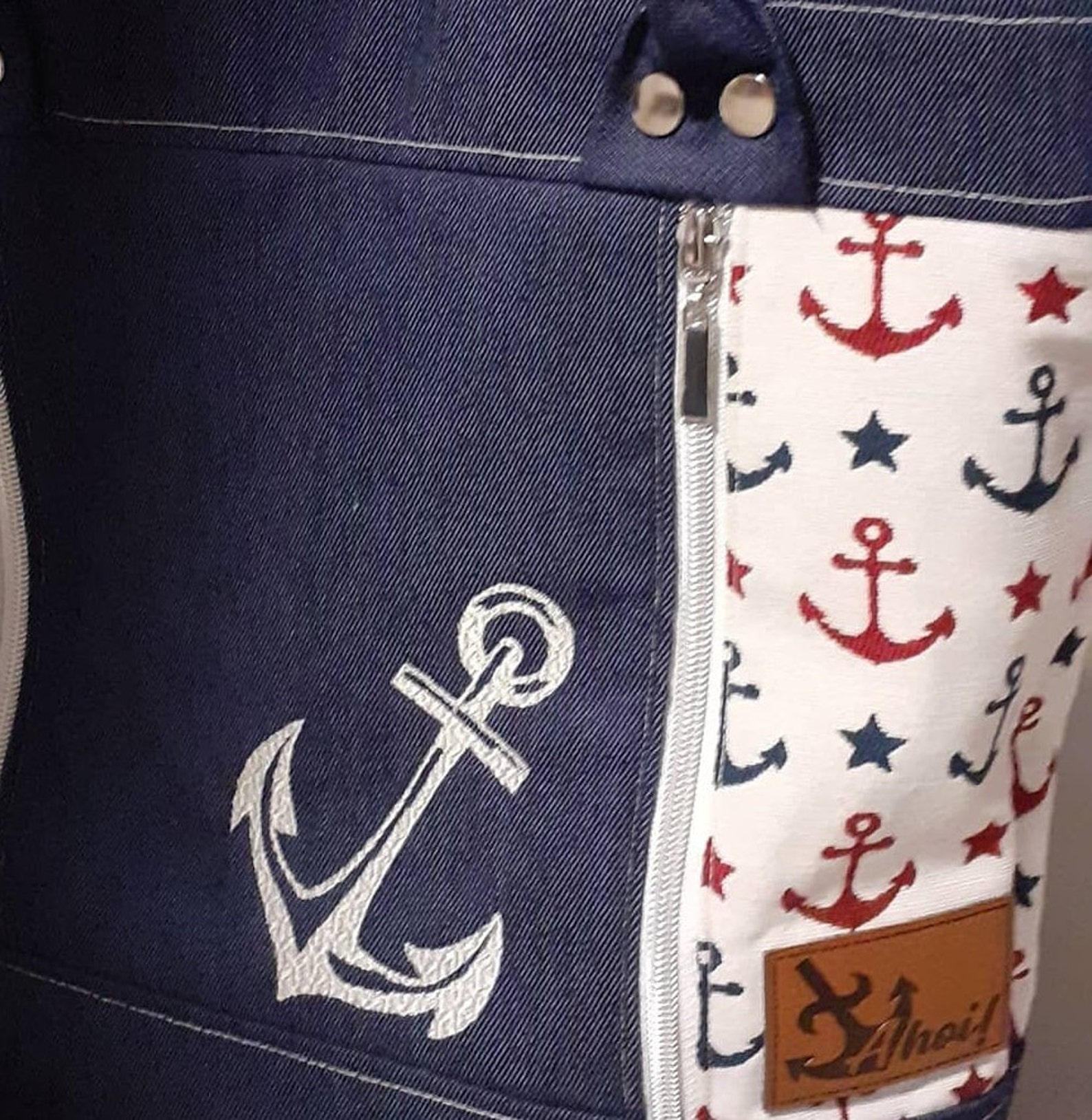 Maritime Bag Customizable Shopper With Lots of Storage Space and 3 Zip ...