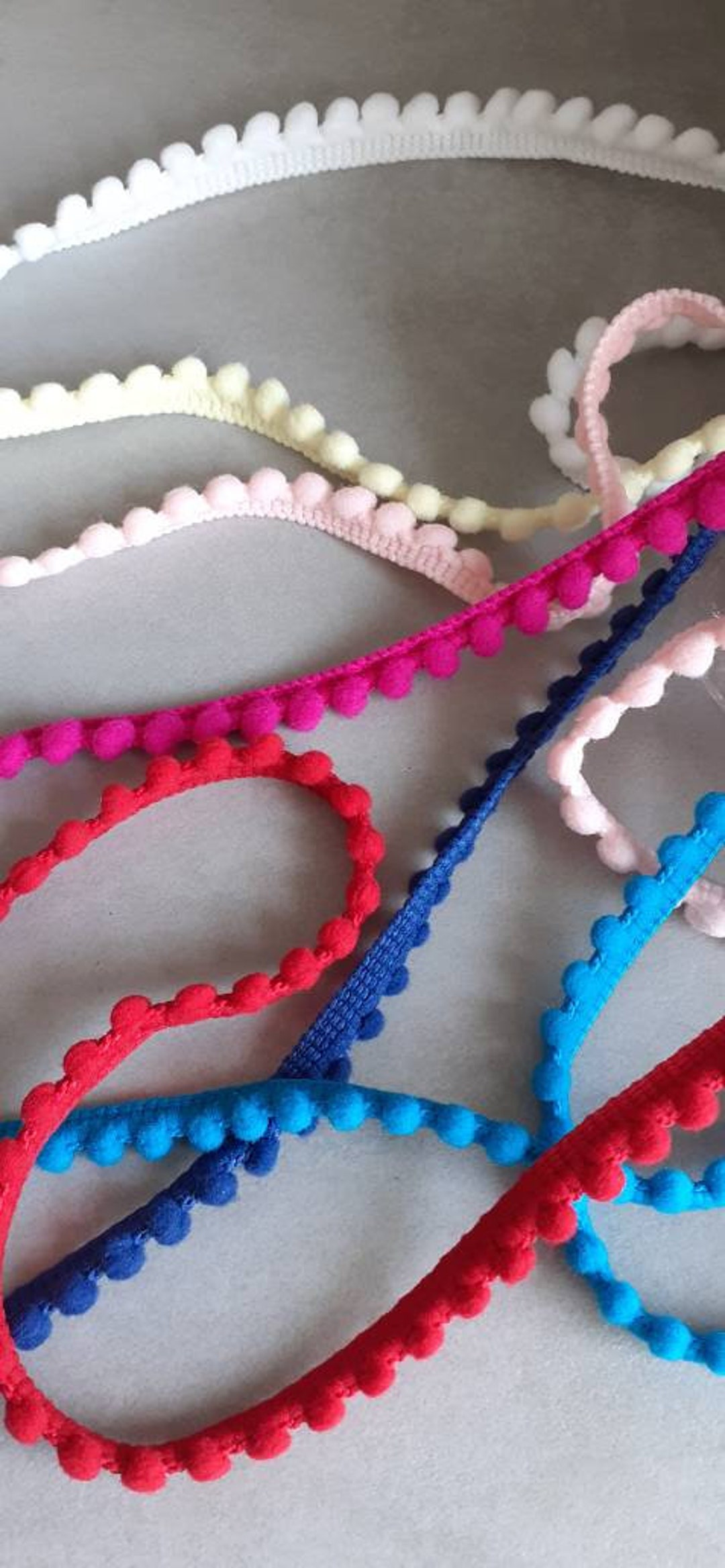 Mini Bobble Border Bobble Woven Ribbon 5 Mm - Etsy