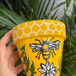 Bee Flower Pot - Etsy