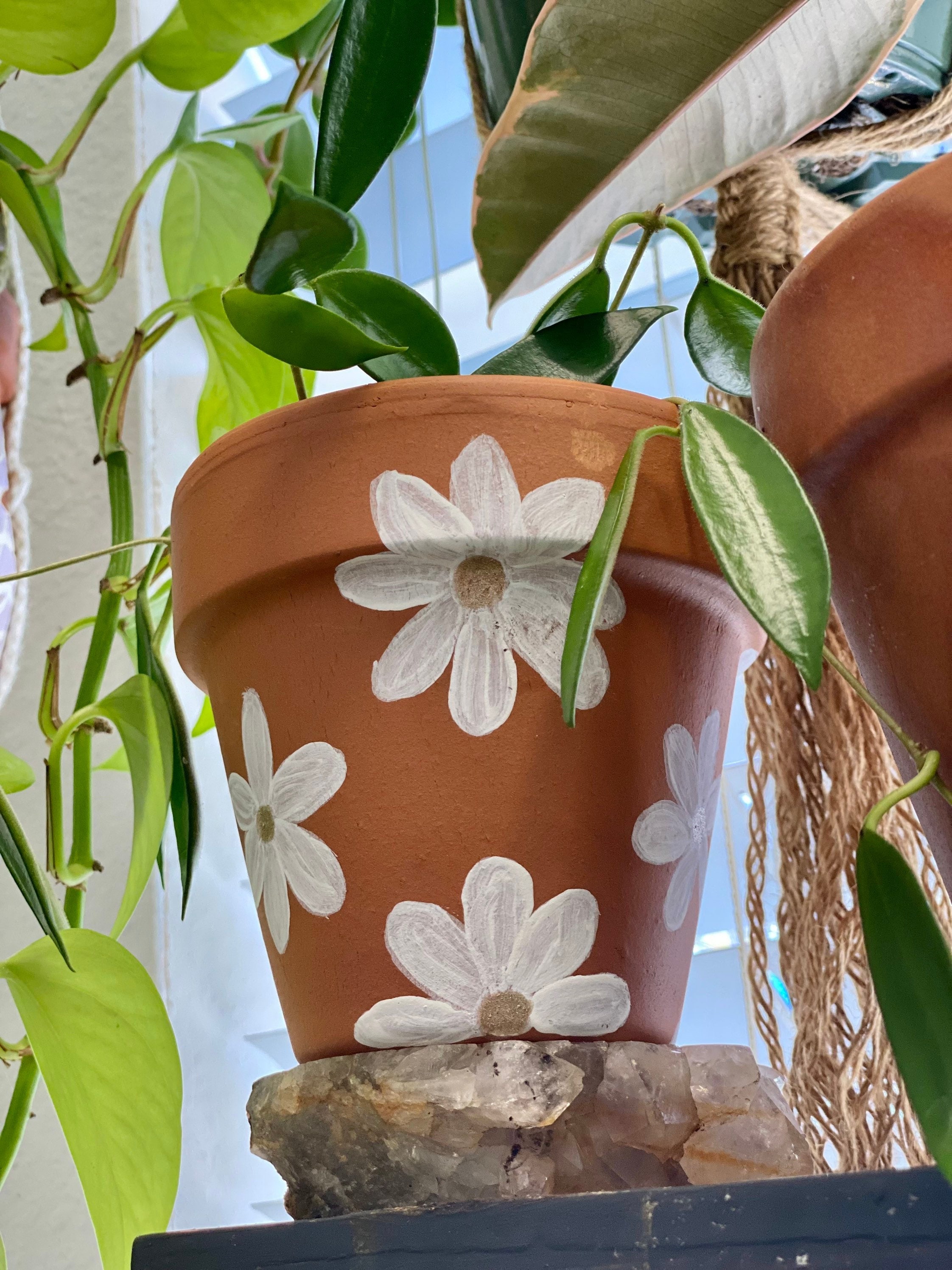 Daisy Flower Pot - Etsy