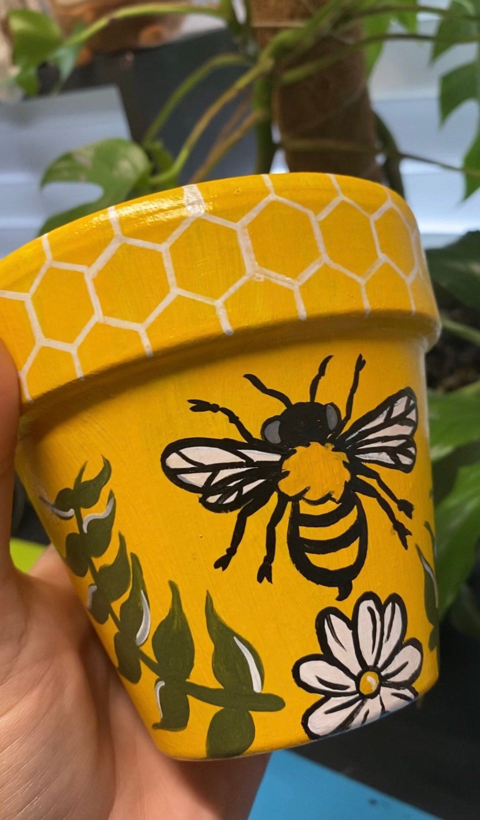 Bee Flower Pot - Etsy