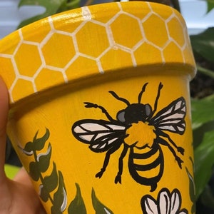 Bee Flower Pot - Etsy