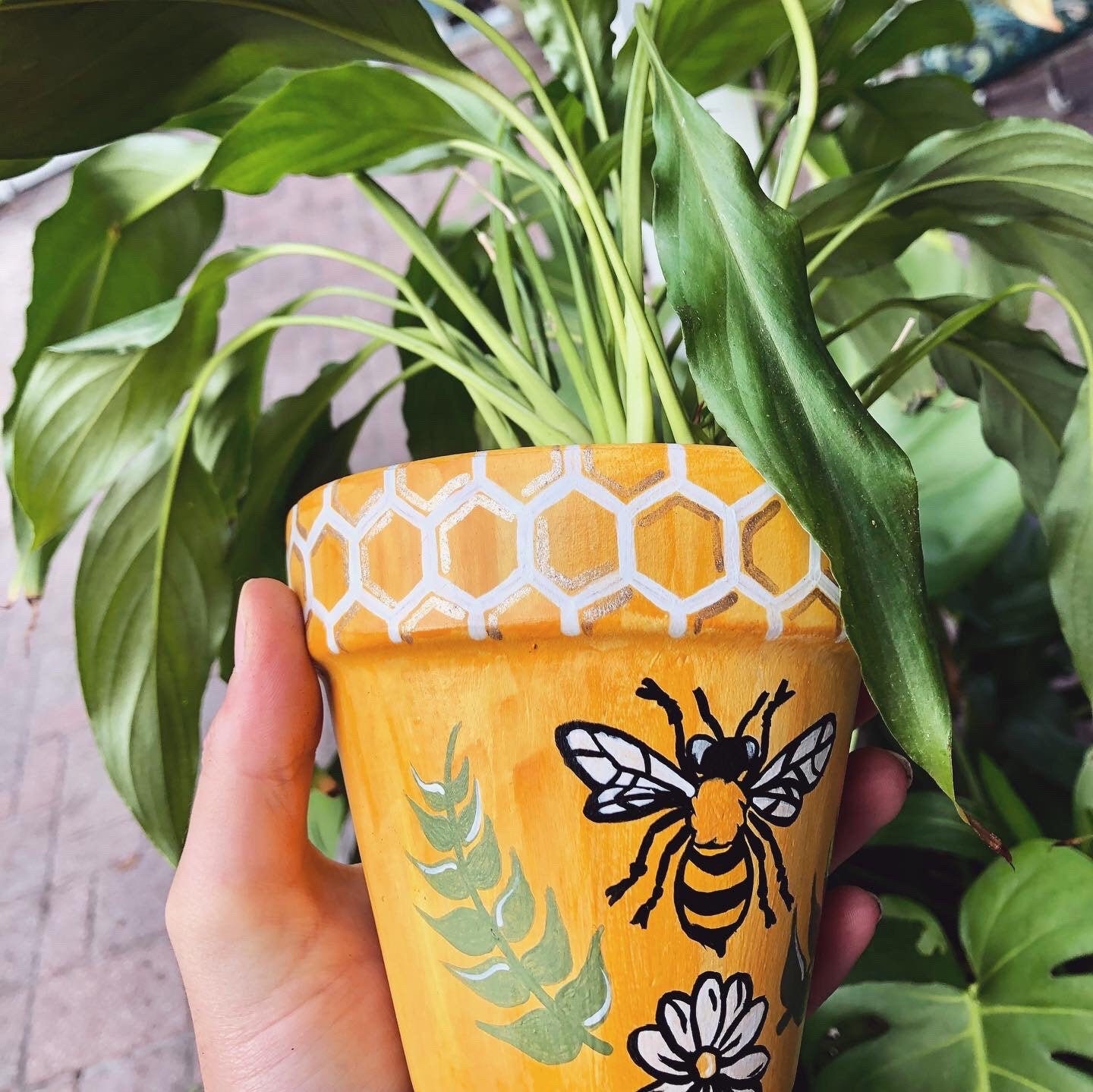 Bee Flower Pot - Etsy
