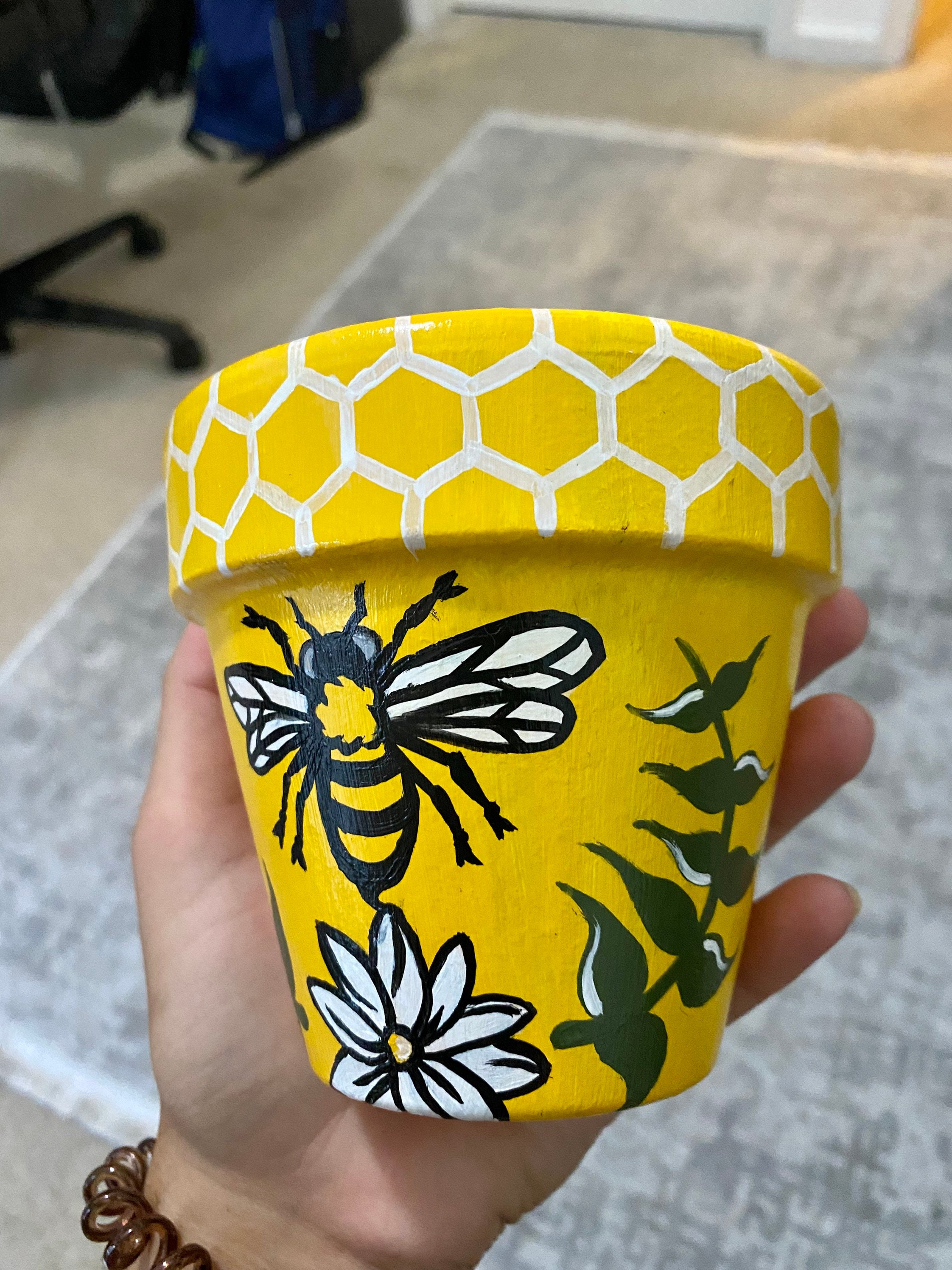 Bee Flower Pot - Etsy