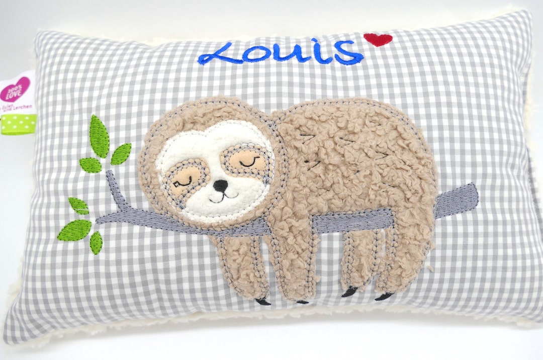 Children's Pillow Sloth Sloth Girl's Pillow Cuddle - Etsy