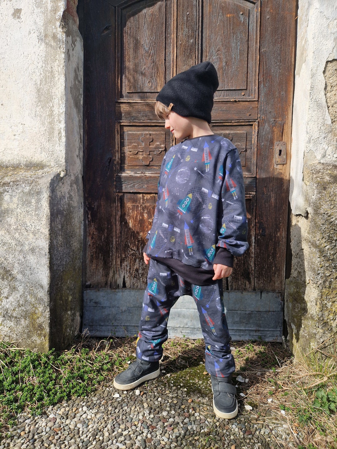 Baggy Pants, Harem Pants, Trousers, Sweater, Space, Rockets - Etsy