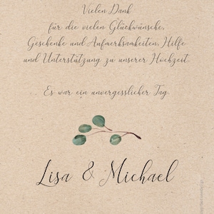 Wedding Thank You Card Personalized Thanksgiving With Photo - Etsy