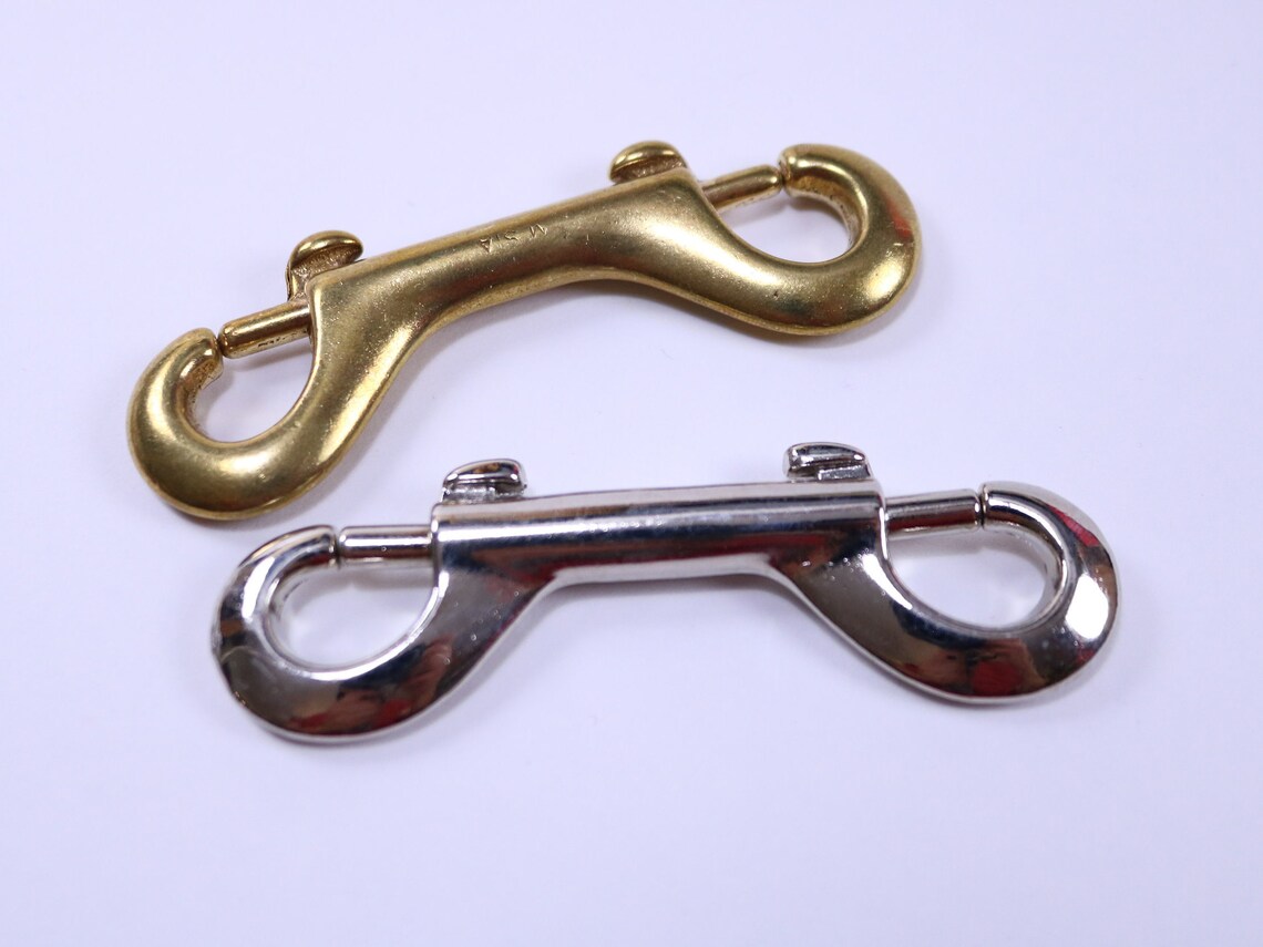 3 1/2" Nickel, Halter Double Snap Hook, Zinc Alloy - Etsy