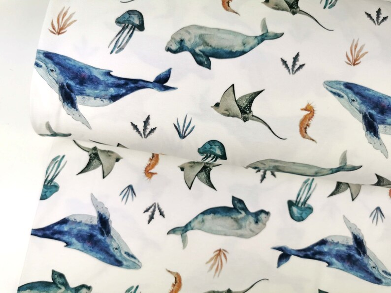 Deep Sea Life Jersey Family Fabrics und/oder passender Jersey - Etsy