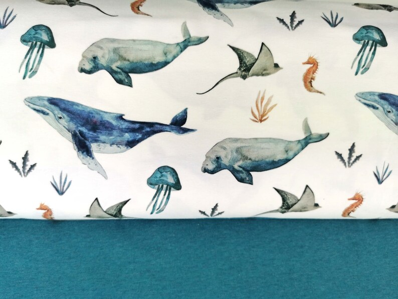 Deep Sea Life Jersey Family Fabrics und/oder passender Jersey - Etsy