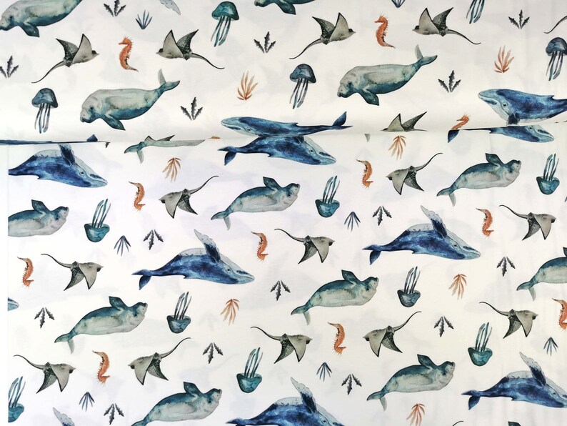Deep Sea Life Jersey Family Fabrics und/oder passender Jersey - Etsy