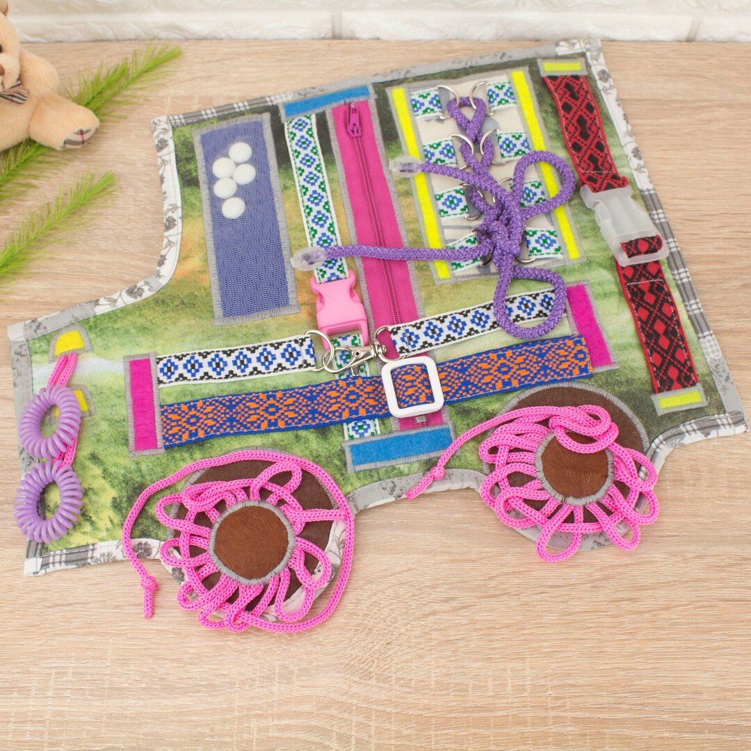 Toddler Fidget Activity Mat: Fine Motor Skills, Sensory Toy - Etsy