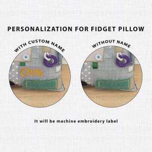 ADHD Sensory Pillow, Dementia Fidget Pillow, Activity Alzheimer Tactile ...