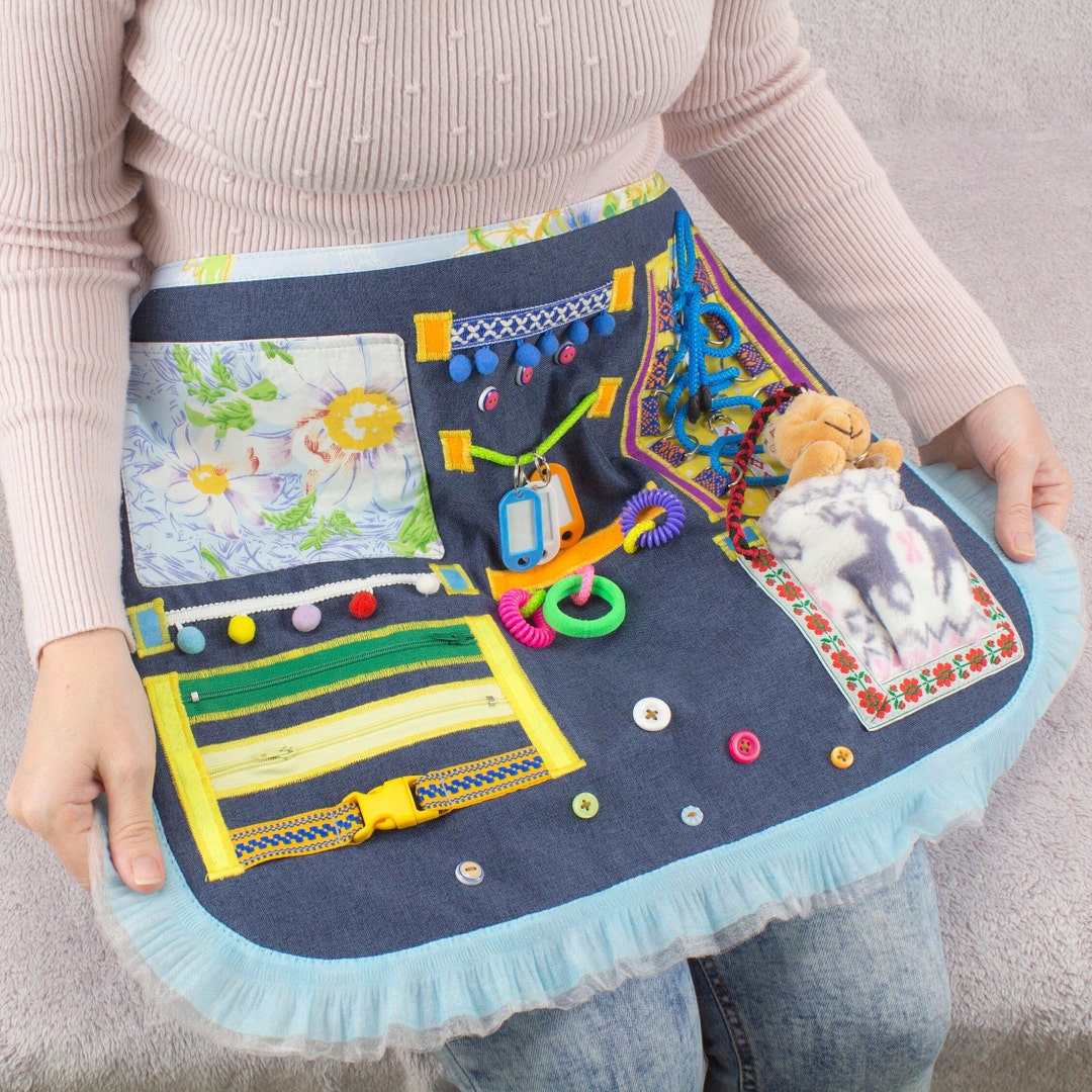 Fidget Apron for Dementia: Sensory Activity Apron - Etsy
