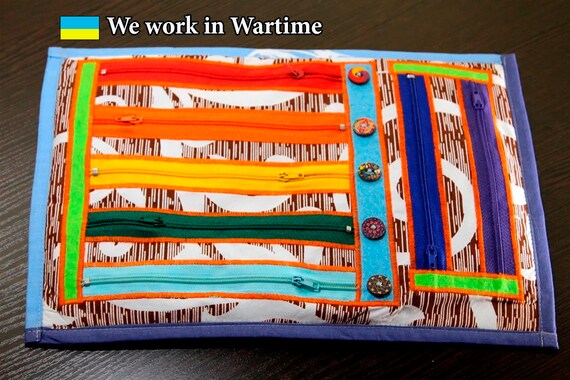 Zipper Fidget Blanket Sensory Button Toy | Etsy