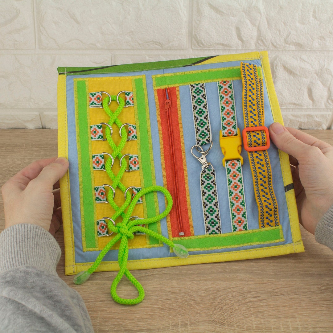 Dementia Activity Blanket, Adult Fidget Blanket, Sensory Fiddle Mat for ...