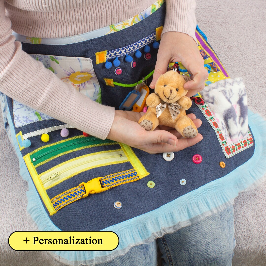 Dementia Fidget Apron, Sensory Apron for Alzheimer Patients, Nursing ...