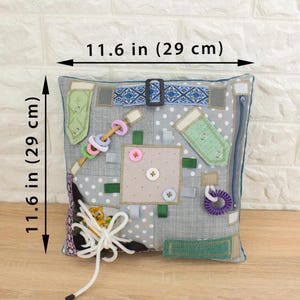 ADHD Sensory Pillow, Dementia Fidget Pillow, Activity Alzheimer Tactile ...