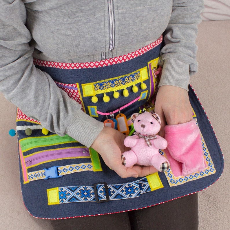 Fidget Apron for Dementia: Sensory Activity Apron, Alzheimer's Gift - Etsy