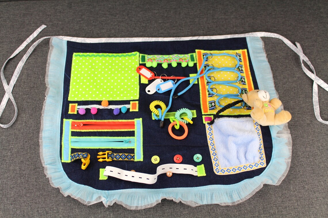 Fidget Apron for Dementia Patients Dementia Activity Apron - Etsy